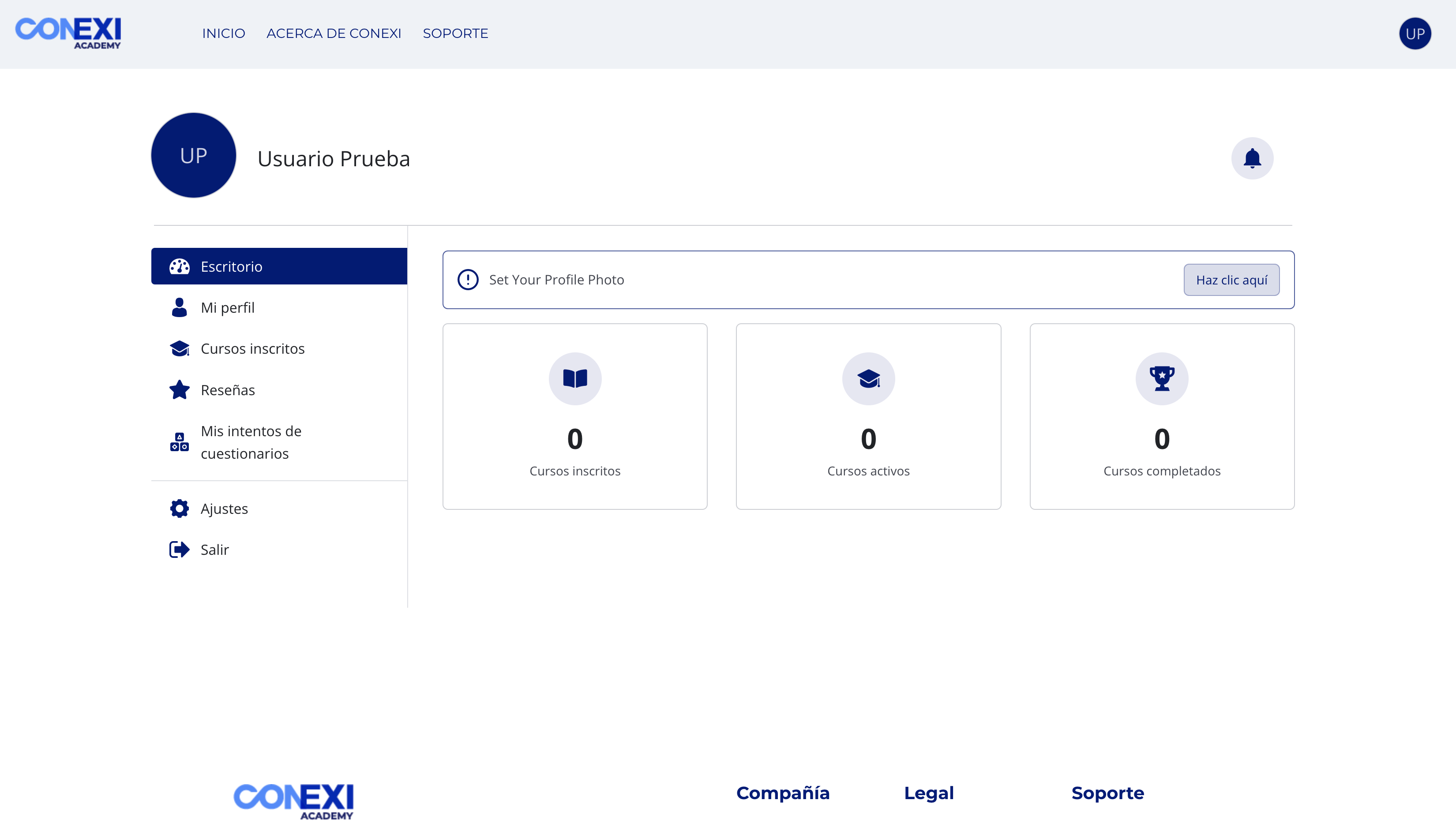 Escritorio de Usuario – Conexi Academy